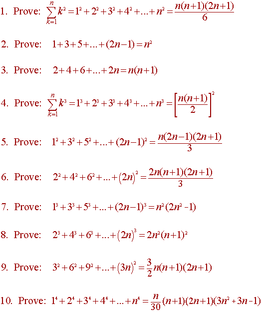 Proof By Induction Proof By Induction
